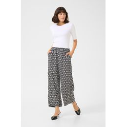 Kaffe Casual Hose Loose fit Black/Moonstruck Retro Print black