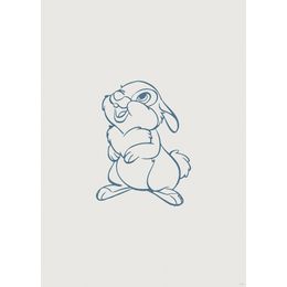 Bild Komar "Hey Thumper", wei&szlig; (farbe bild(er): wei&szlig;), B:50cm H:70cm, Holz, Papier, Bilder, Bild, Wandbild zur Dekoration im Kinderzimmer - ohne Rahmen