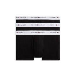 Trunk "TRUNK 3 PACK", Herren, Gr. L (52), 3 Stk., schwarz, Jersey, Obermaterial: 95% Baumwolle, 5% Elasthan, Tommy Hilfiger Underwear, k&ouml;rpernah, Unterhosen, mit Logoschriftzug