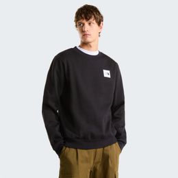 Sweatshirt The North Face "M BOX HALF DOME REGULAR CREW", Herren, Gr. L, schwarz (tnf schwarz), angeraute Sweatware, Obermaterial: 68% Baumwolle, 32% Polyester, normal, Rundhals, angesetztes B&uuml;ndchen, Sweatshirts Sweatshirt