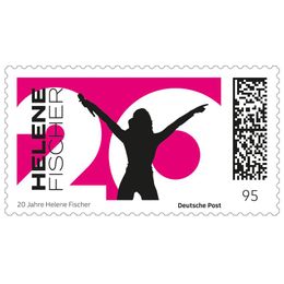 Limitierte Sonderedition "20 Jahre Helene Fischer" - Silhouette, Briefmarken 10-er Set zu 0,95 &euro;