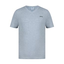 Slazenger - T-Shirt f&uuml;r Herren, Baumwolle (Grau meliert)