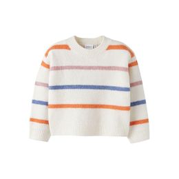 name it Pullover "Olenska" in Wei&szlig;/ Orange/ Blau - 48% | Gr&ouml;&szlig;e 104 | Kinder-pullover