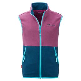 Trollkids Fleeceweste "Kjerag" in Pink/ Blau - 45% | Gr&ouml;&szlig;e 152 | Kinderjacken