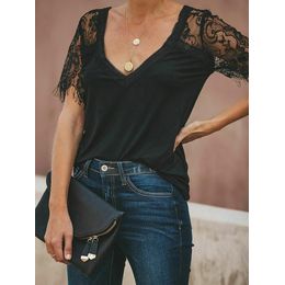 Milan Kiss Shirt in Schwarz - 57% | Gr&ouml;&szlig;e M | Damen-tops