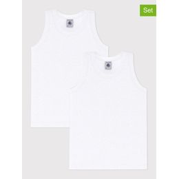 Petit Bateau 2er-Set: Unterhemden in Wei&szlig; - 20% | Gr&ouml;&szlig;e 152 | Kinder-waesche