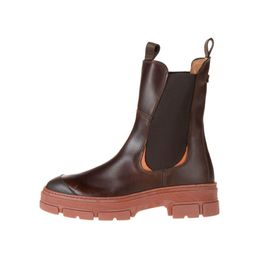 Gant Footwear Leder-Chelsea-Boots in Braun - 64% | Gr&ouml;&szlig;e 40 | Stiefeletten