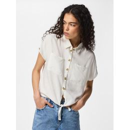 Pieces Hemd in Wei&szlig; - 48% | Gr&ouml;&szlig;e L | Damen-blusen