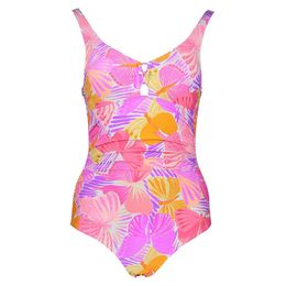 Sunseeker Badeanzug in Lila/ Orange - 54% | Gr&ouml;&szlig;e 38C/D-Cup | Damen-bademode