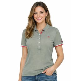 Geographical Norway Poloshirt "Kryptonite" in Oliv - 73% | Gr&ouml;&szlig;e XXL | Damen-tops