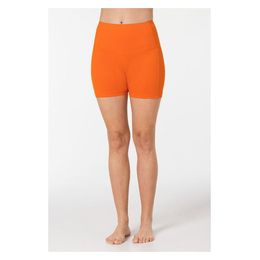 super.natural Trainingsshorts "Liquid Flow" in Orange - 58% | Gr&ouml;&szlig;e S | Damen-sporthosen