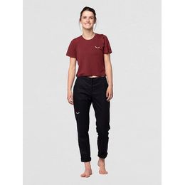 Salewa Funktionsshirt "Lavaredo Hemp" in Rot - 56% | Gr&ouml;&szlig;e 38 | Damen-outdoor-tops-shirts