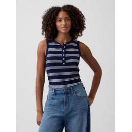 GAP Top in Dunkelblau/ Wei&szlig; - 43% | Gr&ouml;&szlig;e M | Damen-tops