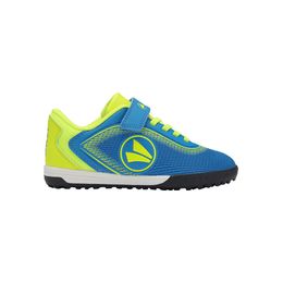 Jako Hallen-Fu&szlig;ballschuhe "Course" in Blau/ Gelb - 43% | Gr&ouml;&szlig;e 33 | Kinder-sportschuhe