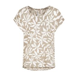 Sublevel Bluse in Beige/ Wei&szlig; - 64% | Gr&ouml;&szlig;e XS | Damen-blusen