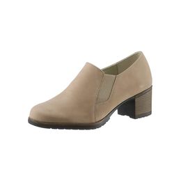 Heine Leder-Ankle-Boots in Beige - 78% | Gr&ouml;&szlig;e 38 | Stiefeletten