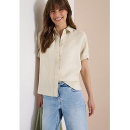 Cecil Leinen-Hemd in Beige - 40% | Gr&ouml;&szlig;e L | Damen-blusen