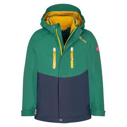 Trollkids 3in1-Regenjacke "Bryggen" in Gr&uuml;n - 59% | Gr&ouml;&szlig;e 176 | Kinder-outdoor-jacken