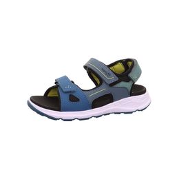 Superfit Leder-Sandalen "Criss Cross" in Blau - 37% | Gr&ouml;&szlig;e 33 | Kindersandalen