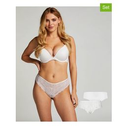 Hunkem&ouml;ller Hunkem&ouml;ller 2er-Set: Slips in Wei&szlig; - 42% | Gr&ouml;&szlig;e M | Damen-unterteile