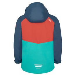 Trollkids Regenjacke "Nusfjord" in T&uuml;rkis - 43% | Gr&ouml;&szlig;e 140 | Kinder-outdoor-jacken