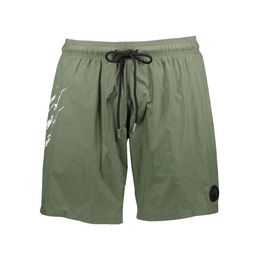 Plein Sport Badeshorts in Khaki - 78% | Gr&ouml;&szlig;e XXL | Herren-bademode-sport