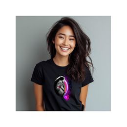 WOOOP Shirt "Infinity" in Schwarz - 42% | Gr&ouml;&szlig;e M | Damen-tops