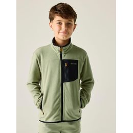 Regatta Fleecejacke "Frankie" in Gr&uuml;n - 64% | Gr&ouml;&szlig;e 104 | Kids-fleecejacken-fleecepullover