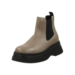Steve Madden Leder-Chelsea-Boots in Hellbraun/ Schwarz - 57% | Gr&ouml;&szlig;e 39 | Stiefeletten