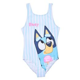 Bluey Badeanzug "Bluey" in Hellblau/ Wei&szlig; - 50% | Gr&ouml;&szlig;e 110 | Kinder-bademode