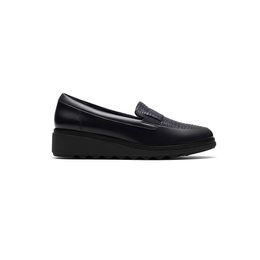Clarks Leder-Mokassins "Sharon Pace" in Schwarz - 51% | Gr&ouml;&szlig;e 38 | Damen-schuhe-halbschuhe