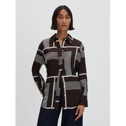 someday Bluse in Braun/Wei&szlig; - 59% | Gr&ouml;&szlig;e 38 | Damen-blusen