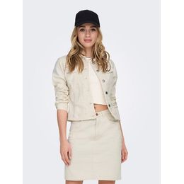 Only Jeansjacke in Creme - 42% | Gr&ouml;&szlig;e XS | Damenjacken
