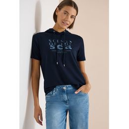 Cecil Hoodie in Dunkelblau - 42% | Gr&ouml;&szlig;e L | Damen-sweatshirts-jacken