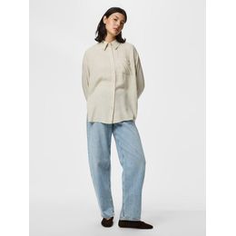 Pieces Hemd in Beige - 62% | Gr&ouml;&szlig;e XS | Damen-blusen