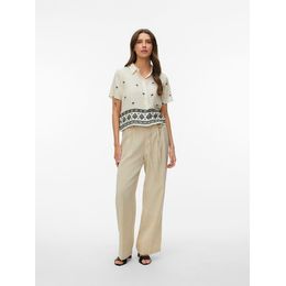 V&eacute;ro Moda Vero Moda Bluse in Creme/ Schwarz - 32% | Gr&ouml;&szlig;e XS | Damen-blusen