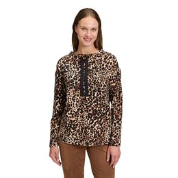 Betty Barclay Sweatshirt in Camel/ Schwarz - 80% | Gr&ouml;&szlig;e 38 | Damen-sweatshirts-jacken
