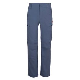 Trollkids Zipp-Off-Trekkinghose "Kjerag Zip" in Blau - 45% | Gr&ouml;&szlig;e 152 | Kinderhosen