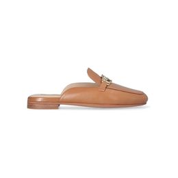 Liu Jo Leder-Clogs in Hellbraun - 64% | Gr&ouml;&szlig;e 37 | Damen-pantoletten