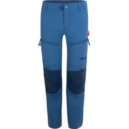 Trollkids Zipp-Off-Trekkinghose "Nordfjord" - Regular fit - in Blau - 45% | Gr&ouml;&szlig;e 110 | Kinderhosen