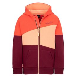 Trollkids Sweatjacke "Alesund" in Orange/ Bordeaux - 53% | Gr&ouml;&szlig;e 128 | Kinder-sweatshirts-jacken