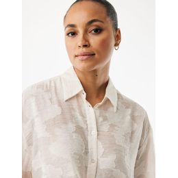 Mexx Hemd in Creme - 52% | Gr&ouml;&szlig;e 36 | Damen-blusen