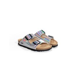Sunbay Pantoletten "Trefle" in Silber/ Bunt - 66% | Gr&ouml;&szlig;e 29 | Clogs-pantoletten-kinder