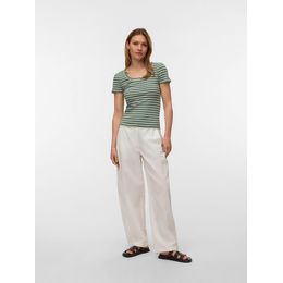 V&eacute;ro Moda Vero Moda Shirt in Gr&uuml;n/ Wei&szlig; - 34% | Gr&ouml;&szlig;e S | Damen-tops