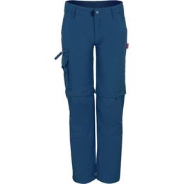 Trollkids Zipp-Off-Trekkinghose "Oppland" - Slim fit - in Dunkelblau - 52% | Gr&ouml;&szlig;e 164 | Kinderhosen
