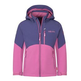 Trollkids Softshelljacke "Balestrand" in Lila/ Rosa - 44% | Gr&ouml;&szlig;e 116 | Kinder-outdoor-jacken