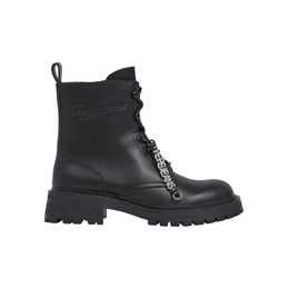 Pepe Jeans Footwear Leder-Boots in Schwarz - 61% | Gr&ouml;&szlig;e 39 | Damen-stiefel