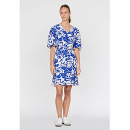 Sisters Point Kleid in Blau/ Wei&szlig; - 80% | Gr&ouml;&szlig;e L | Damen-kleider