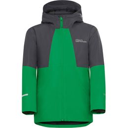 Jack Wolfskin Winterjacke "Actamic" in Gr&uuml;n/ Anthrazit - 60% | Gr&ouml;&szlig;e 116 | Kinderjacken