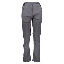 Regatta Zipp-Off-Trekkinghose "Travel Light II Zip Off Packaway" in Grau - 71% | Gr&ouml;&szlig;e 34 | Damen-sporthosen